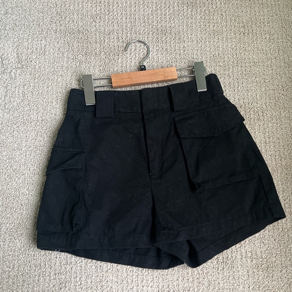 TNA | Shorts | Tna Black High Waisted Cargo Shorts | Poshmark